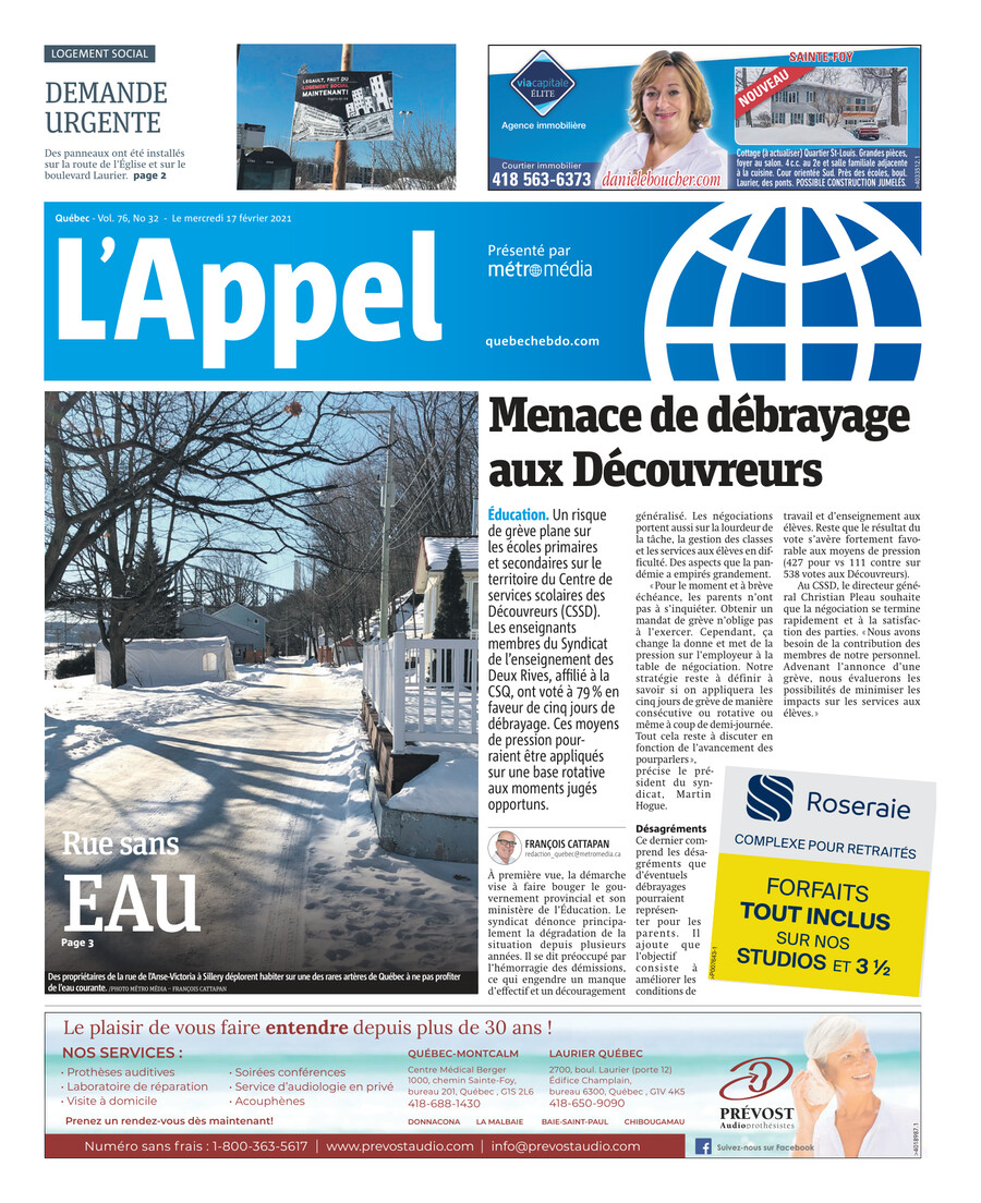 L'Appel - 17 février 2021 by Metro Media - Flipsnack