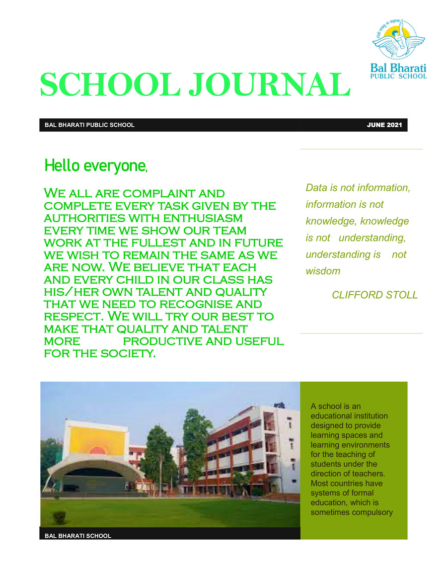 NEWSLETTER CLASS 7-H by KASHVI... - Flipsnack