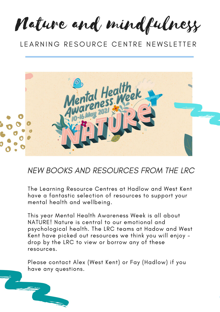 LRC NEWSLETTER - MENTAL HEALTH AWARENESS WEEK 'NATURE' by Alexander ...