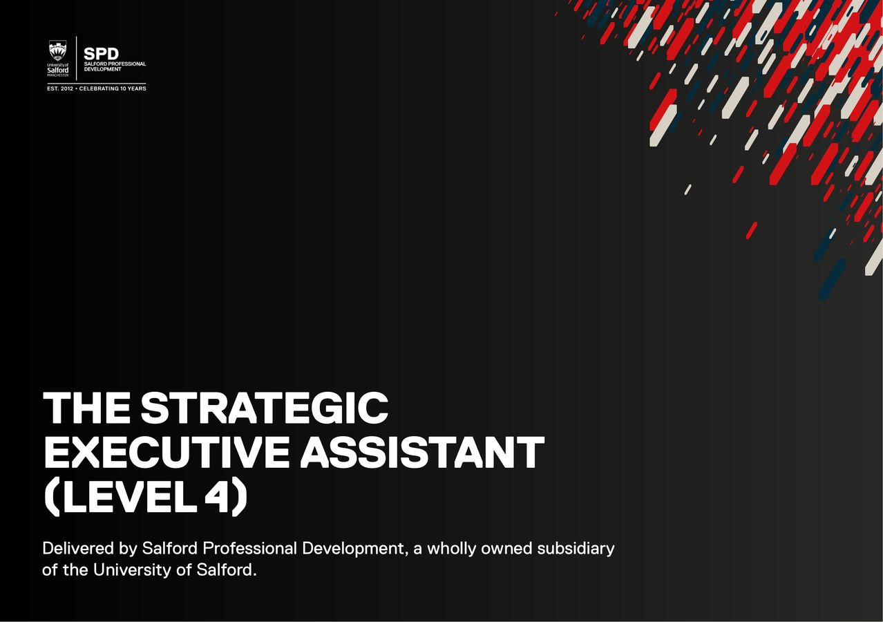 Strategic Executive Assistant Level 4 by... - Flipsnack