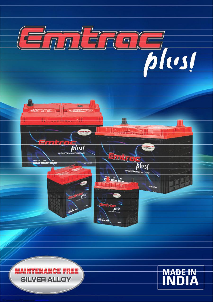 Emtrac Plus Batteries Catalogue by emtracplus - Flipsnack