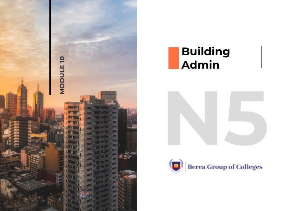 Building Admin N5 Module 10 by E-Publishing - Flipsnack