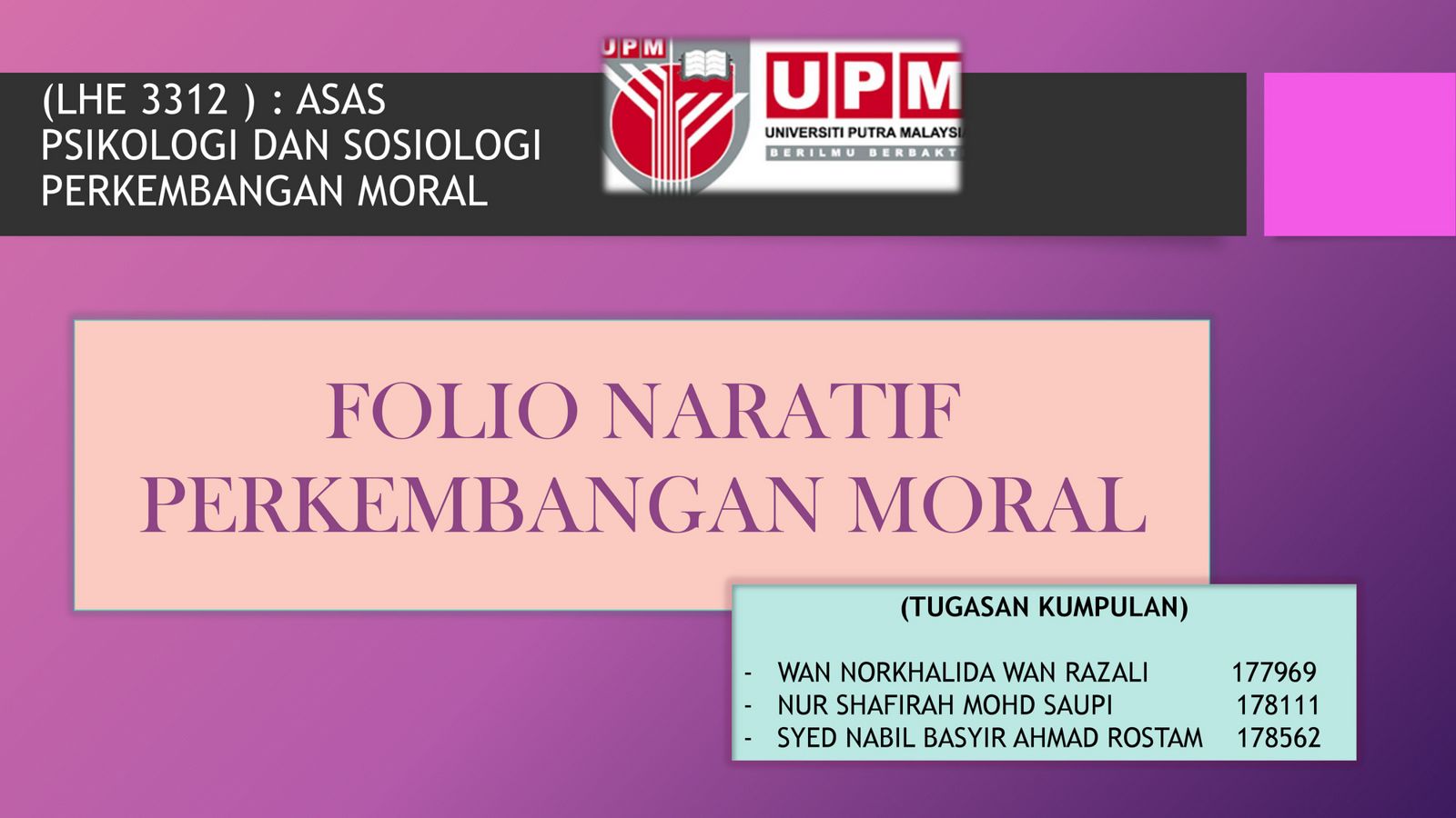 FOLIO NARATIF PERKEMBANGAN MORAL - (pengenalan) by cikgueda - Flipsnack