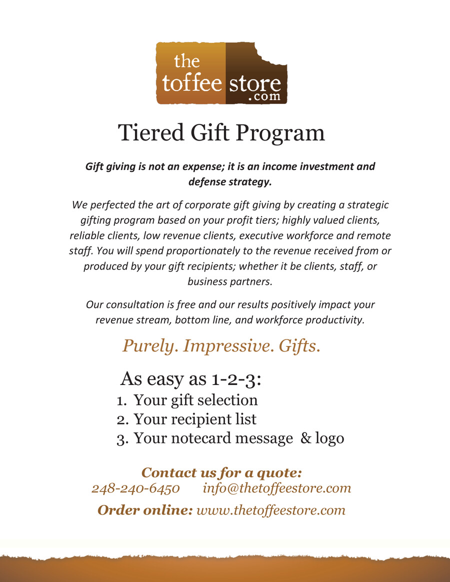 The Toffee Store - Tiered Gift Program Final by Heidi Paterson - Flipsnack