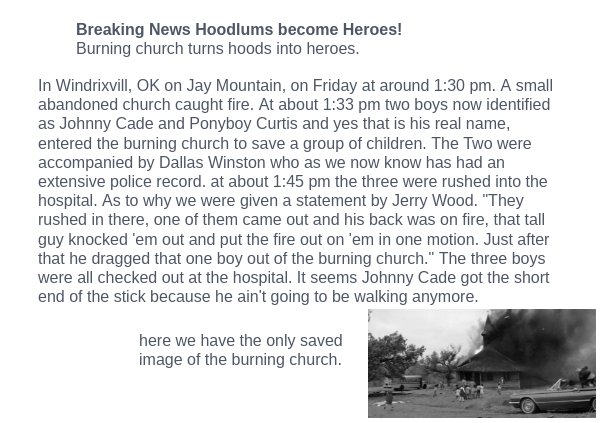 The outsiders News paper project by Tyler Hulsman - Flipsnack