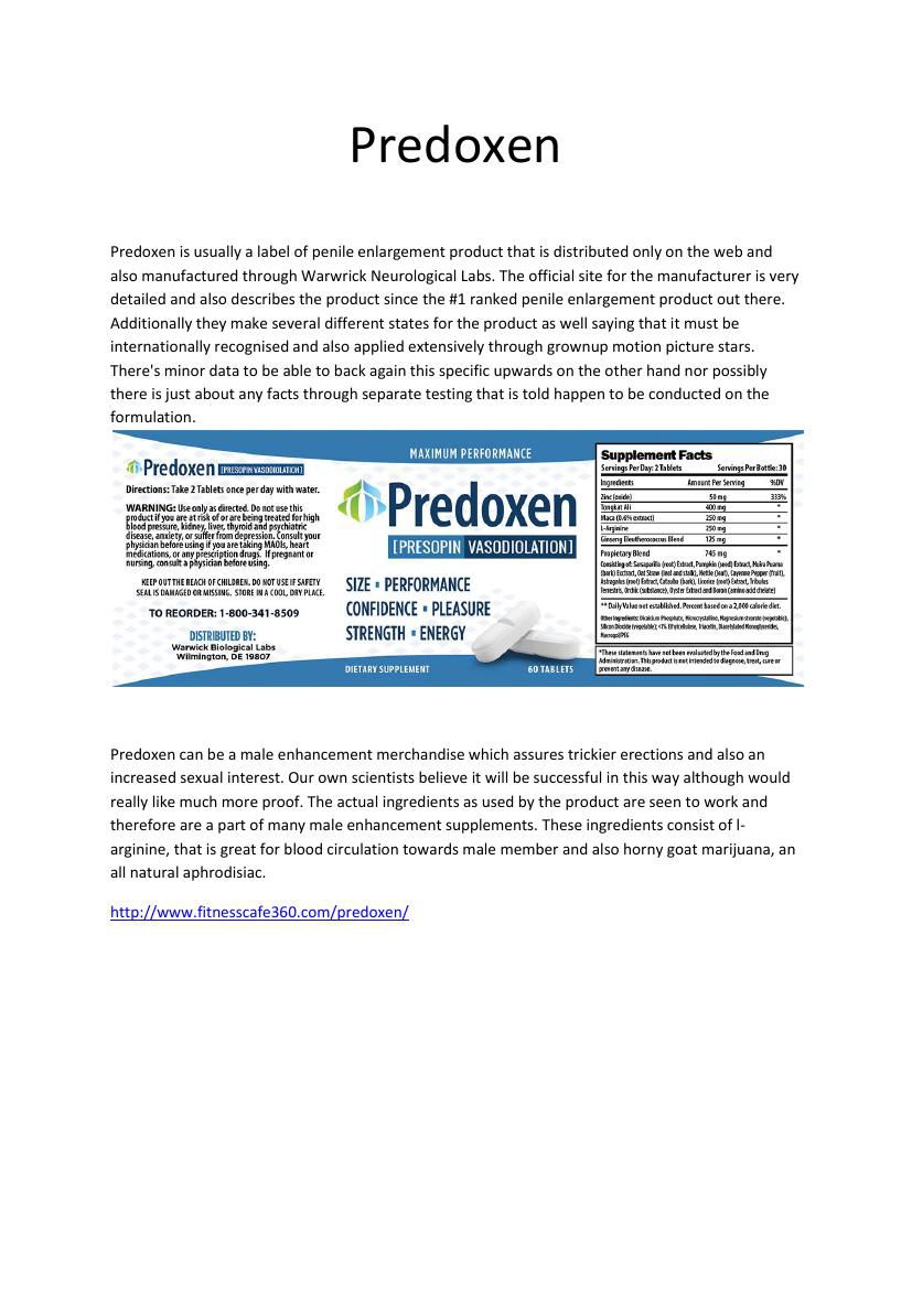 Predoxen.docx by stephaikallace - Flipsnack