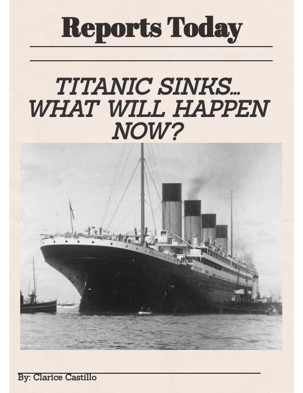 Titanic Flipbook by Clarice Castillo - Flipsnack