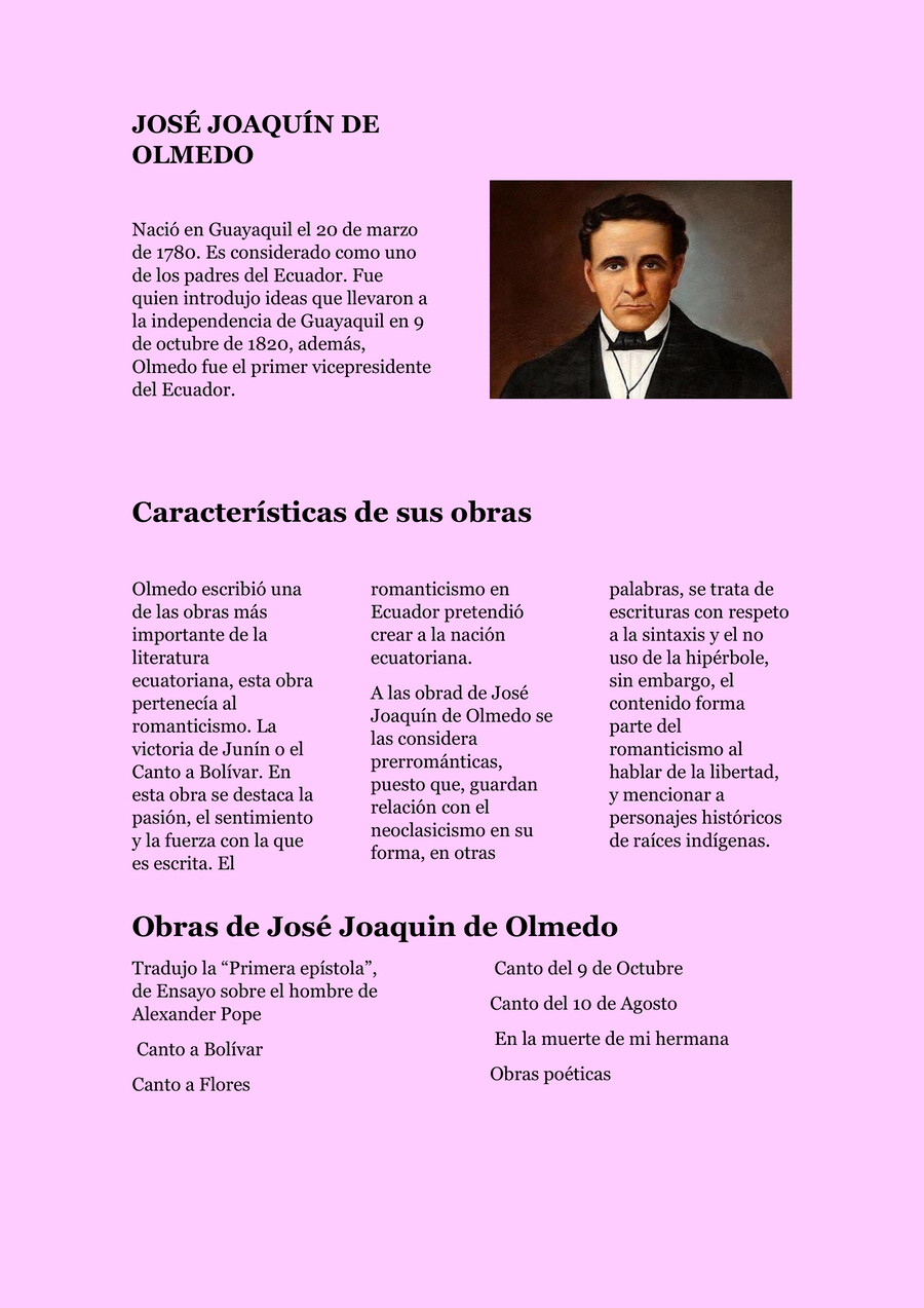 JOSÉ JOAQUÍN DE OLMEDO by Brigith Guzman - Flipsnack