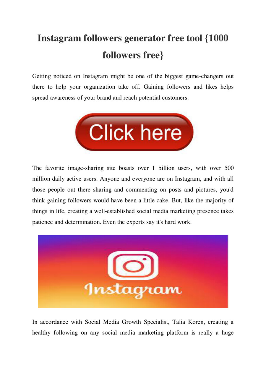{Premium} Free instagram followers generator 2020 trial by instagram ...