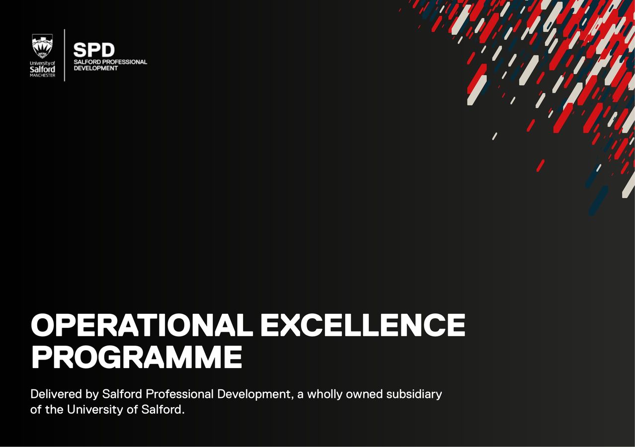 Operational Excellence Programme by... - Flipsnack