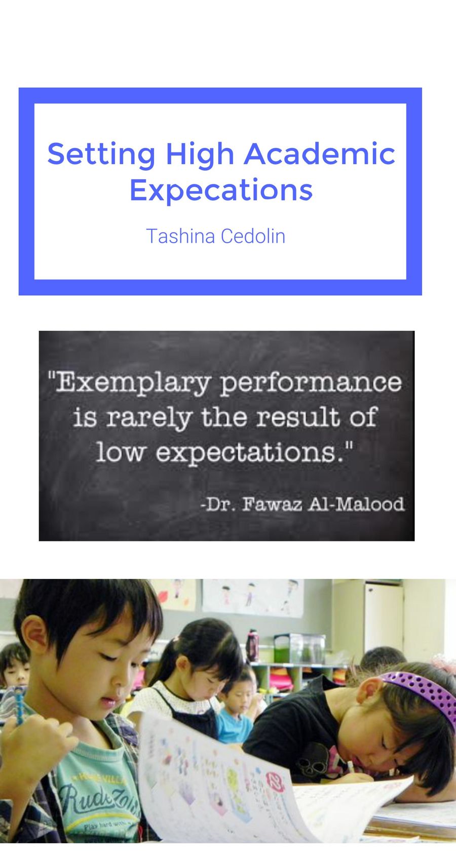 Creating High Performance Learning Environments by Tashina Cedolin ...