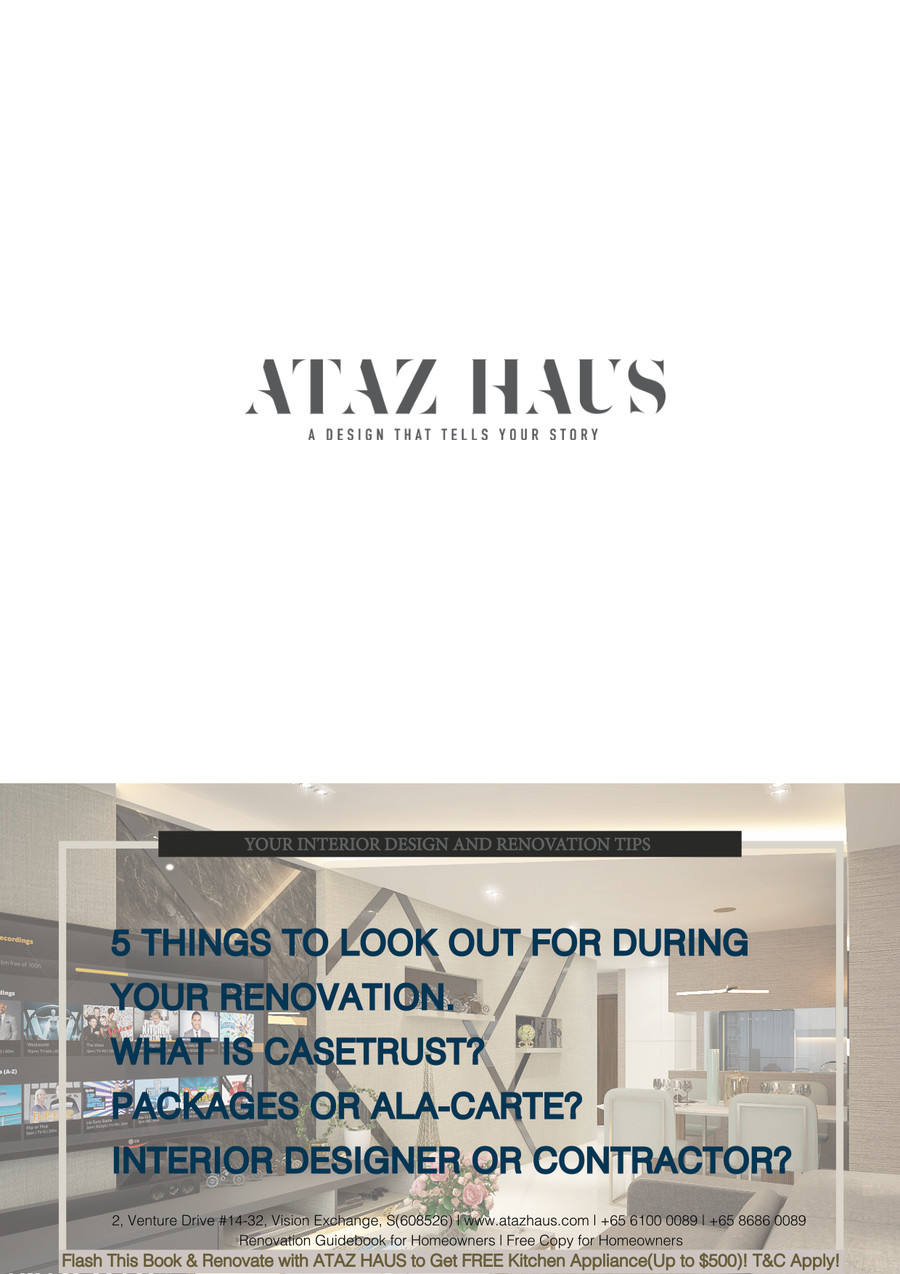 ATAZ HAUS RENOVATION E-GUIDEBOOK by kenny lee - Flipsnack