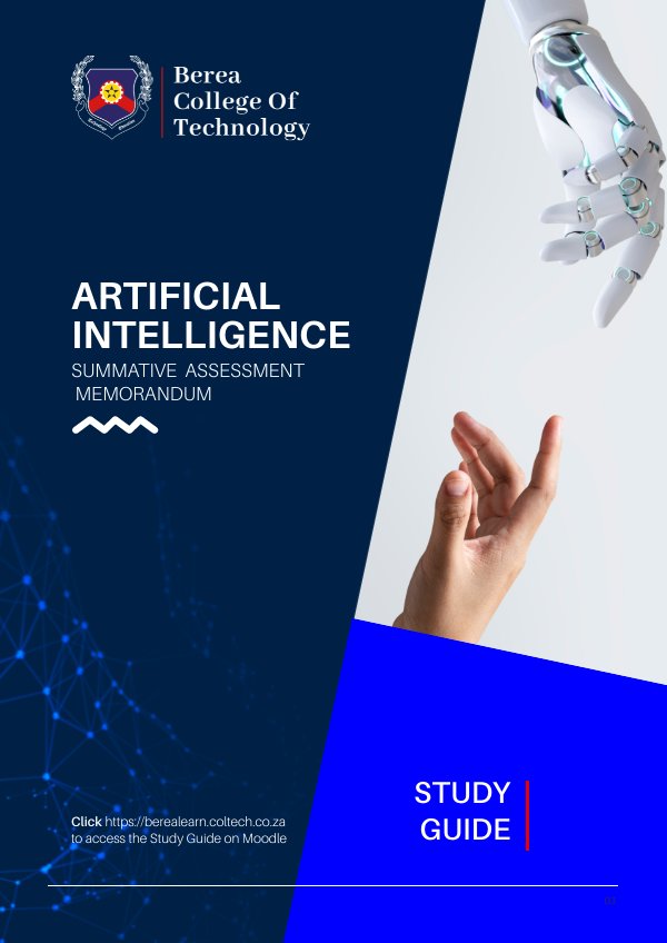 ARTIFICIAL INTELLIGENCE - SUMMATIVE ASSESSMENT MEMORANDUM by E-Publishing
