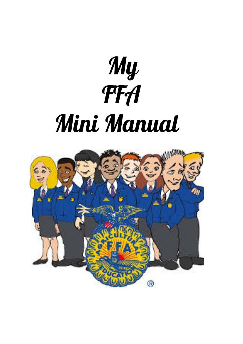 My FFA Mini Manual by Shirah Wright - Flipsnack