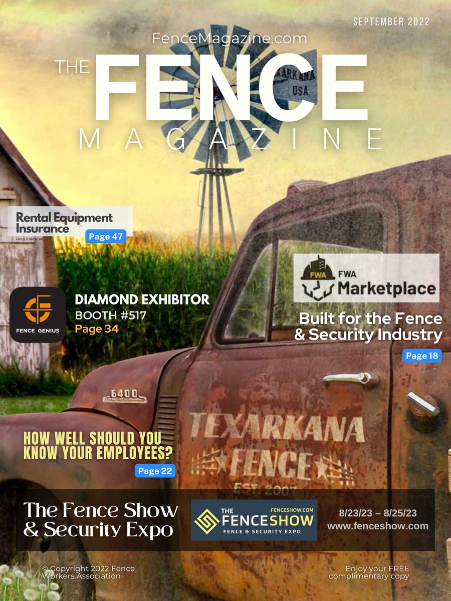 The Fence Magazine - September 2022 by Brian Frederiksen - Flipsnack