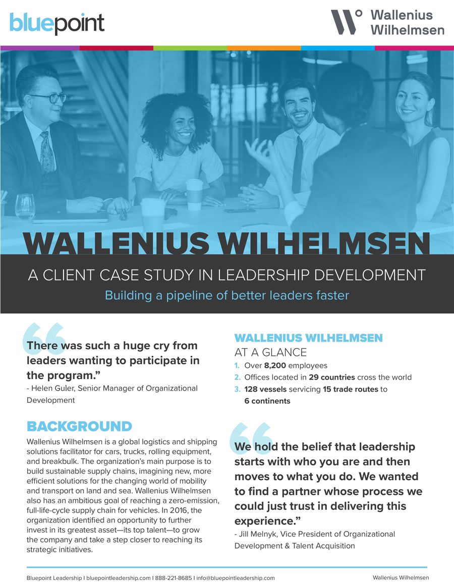 Bluepoint Wallenius Wilhelmsen Case Study by HCI - Flipsnack