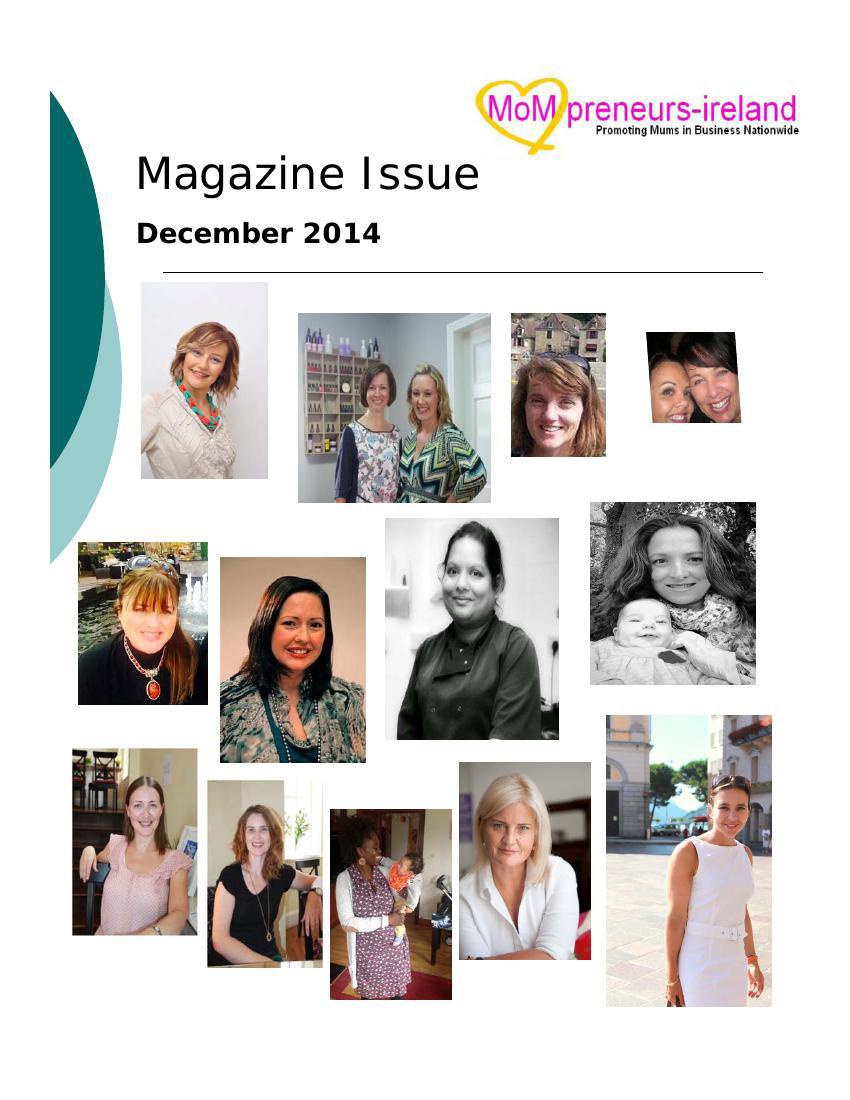 Mompreneursireland December Magazine Issue by... - Flipsnack