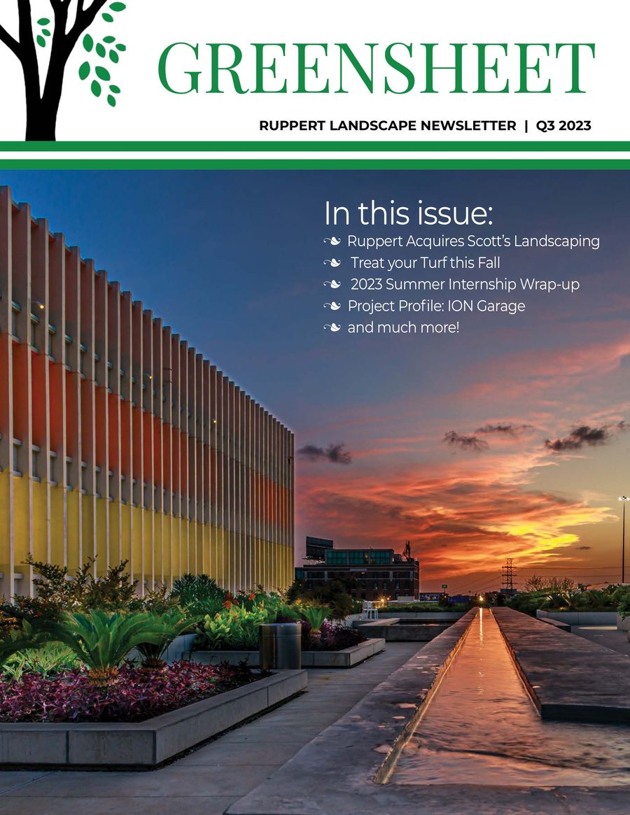 Q3 2023 Greensheet by Ruppert Landscape - Flipsnack