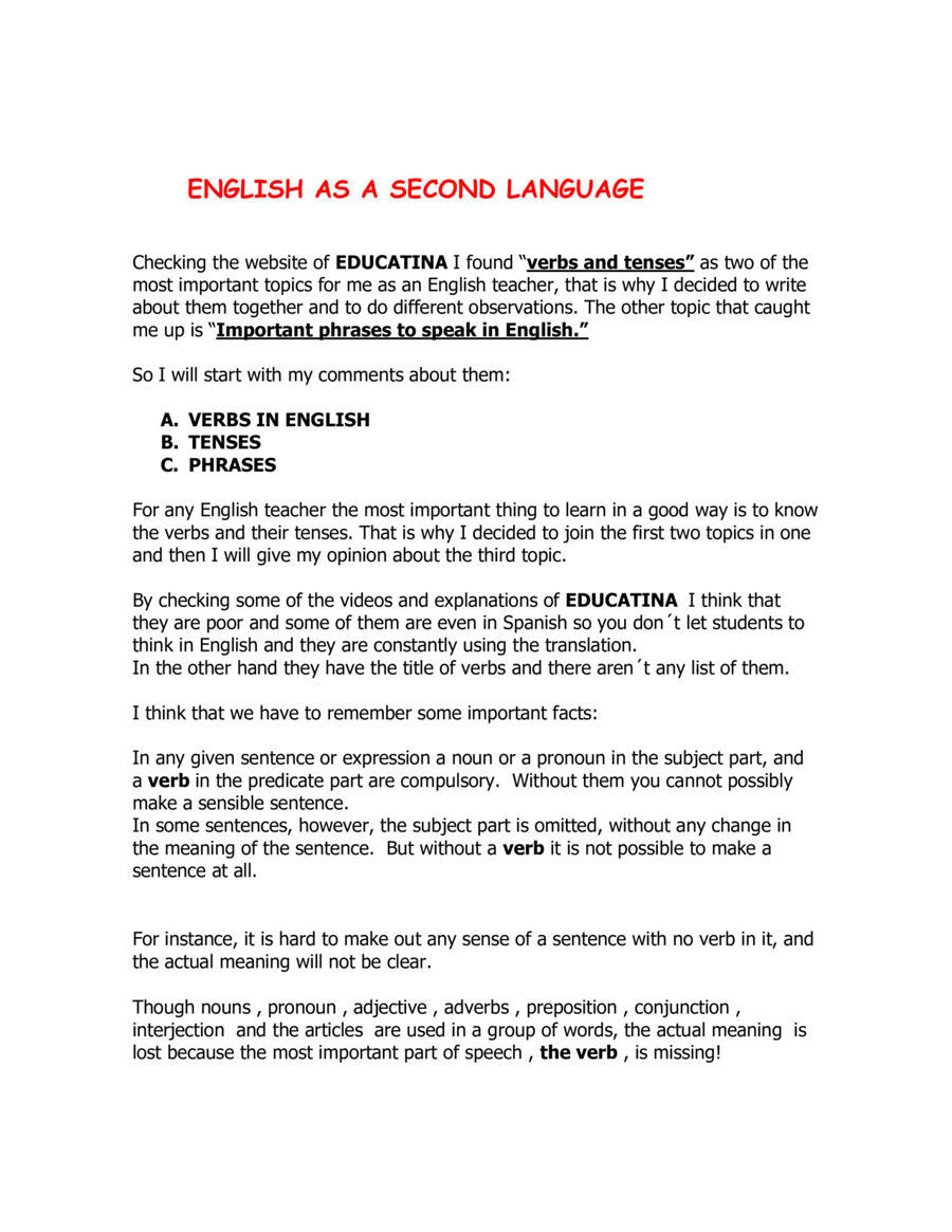 English as a second language by 97A6CBEBDC9 - Flipsnack