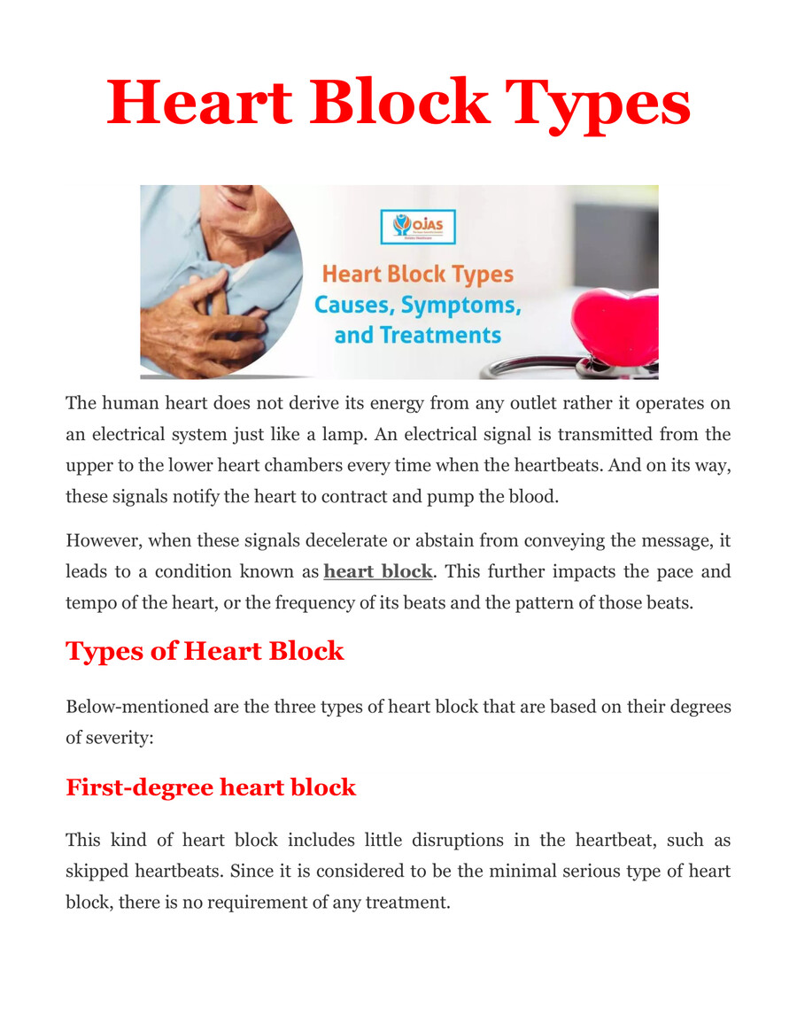 Heart Block Types by dranuragsharma - Flipsnack