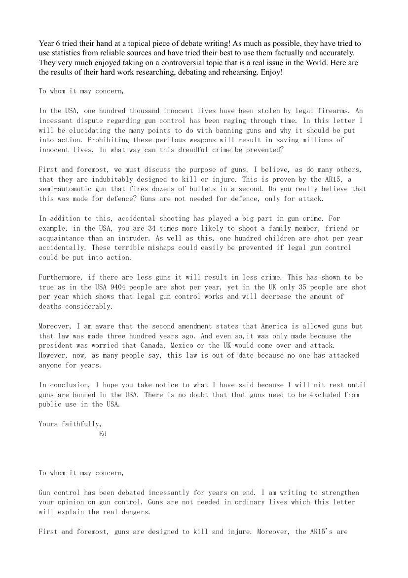 Year 6 Persuasive Writing by C - Flipsnack