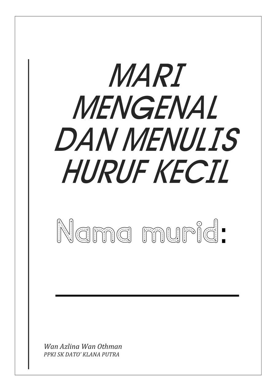 Buku surih tulisan ABC bergambar tanpa nama by dash - Flipsnack