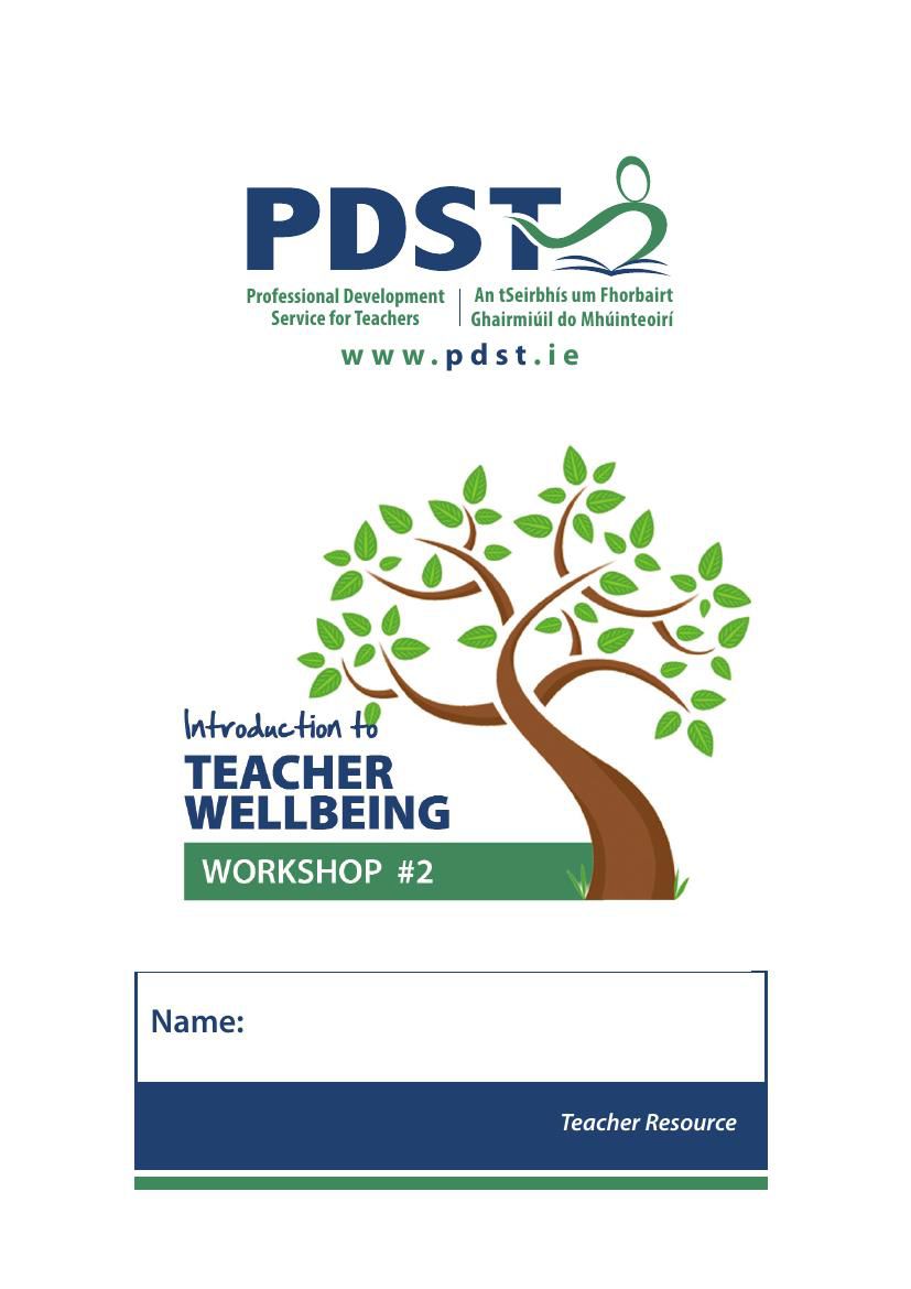 PDST Teachers Wellbeing Workshop 2 by PDST - Flipsnack