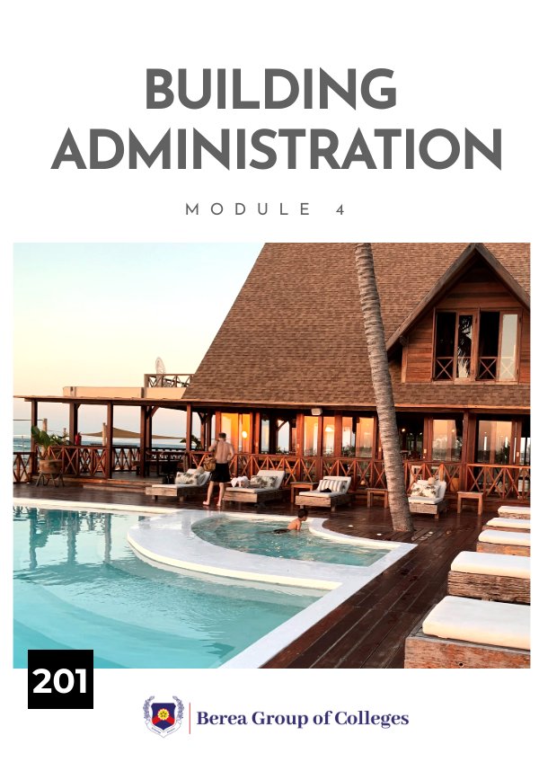 Building Administration 201 - Module 4 by E-Publishing
