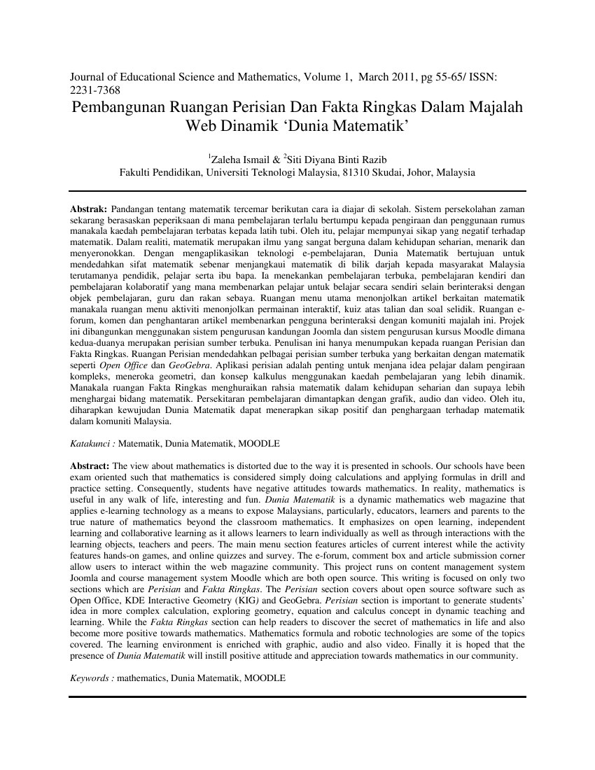 Contoh artikel survey by Aidah Abdul Karim - Flipsnack