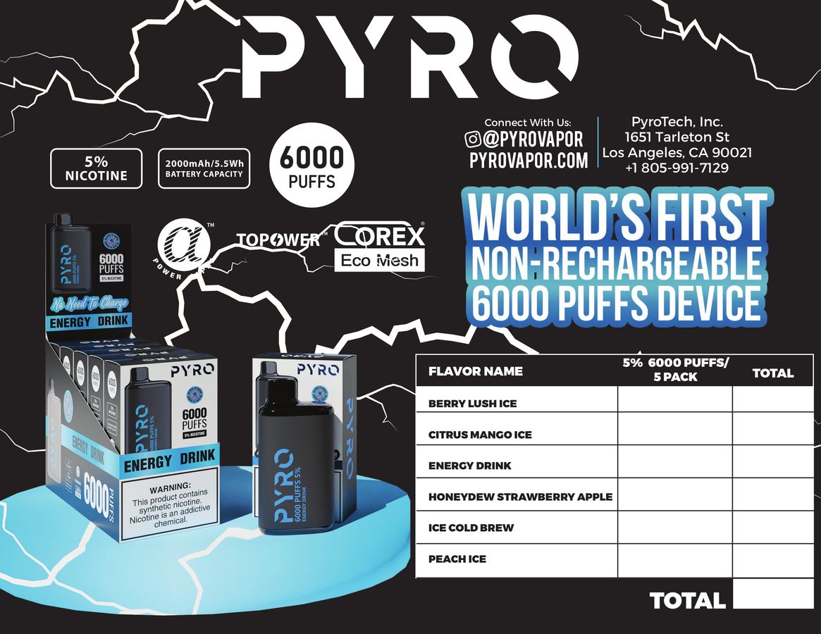 Editable_Pyro Black 6000 Puffs 5 PACK Order Form.10.2023 by Daddy's ...