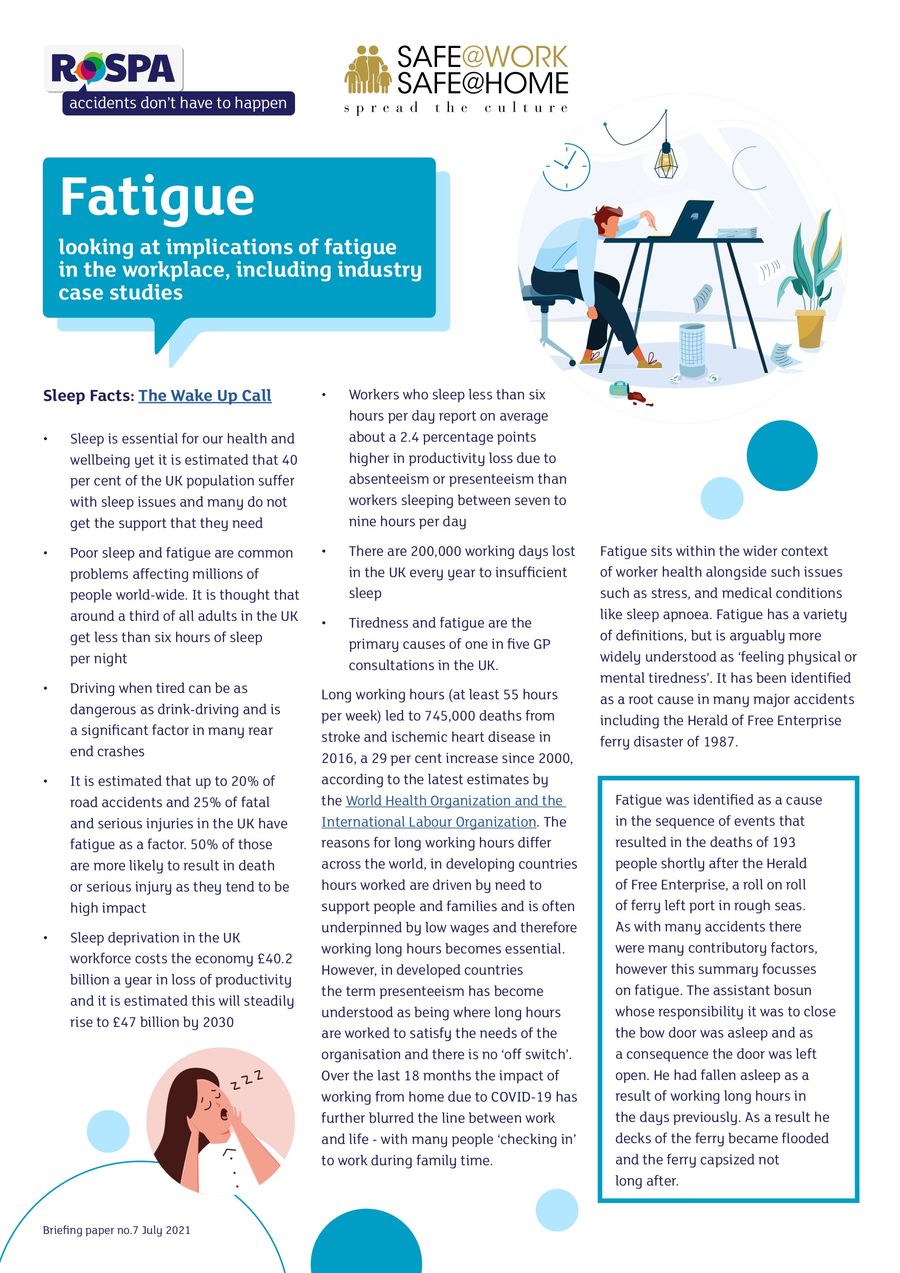 Briefing Paper- Fatigue by RoSPA - Flipsnack