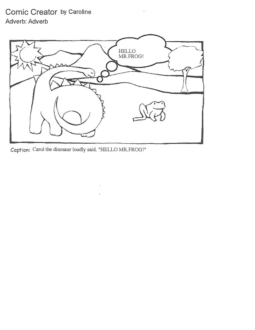 Adverb Comic Strip by c.carlton - Flipsnack