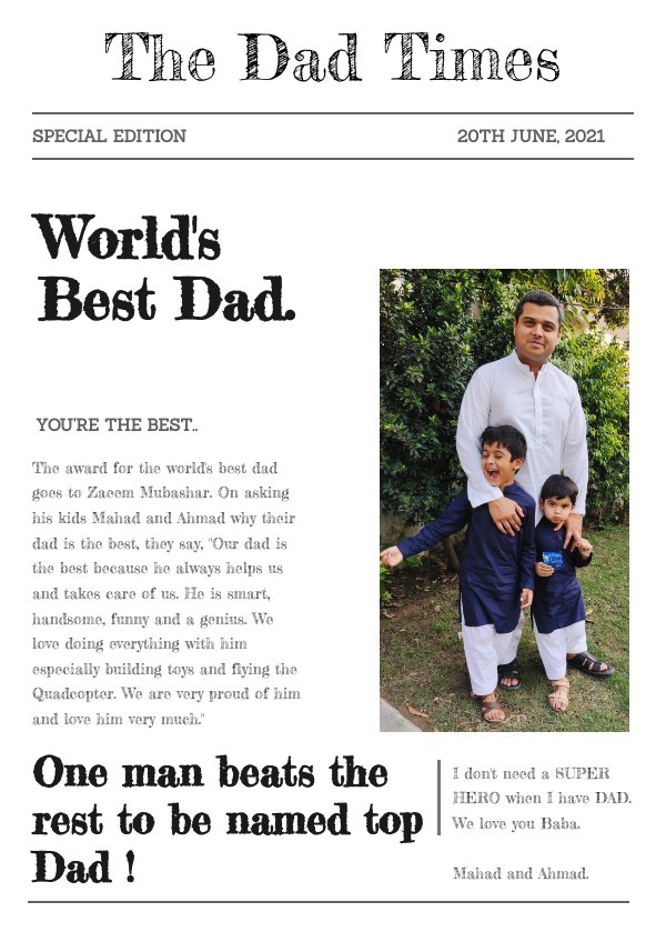 Happy Fathers day by zara akram - Flipsnack