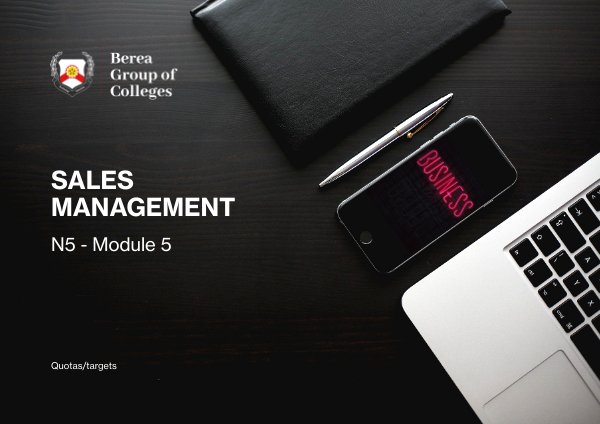 Sales Management N5 - Module 5 by E-Publishing - Flipsnack