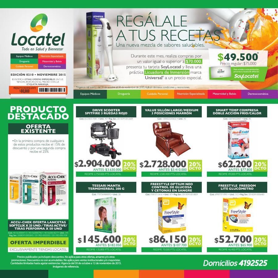 Volante promocional Noviembre by Locatel Colombia - Flipsnack