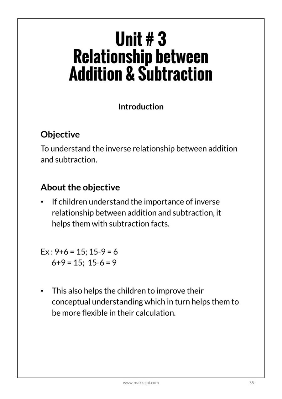 Relationship between addition and subtraction by Makkajai Monster ...