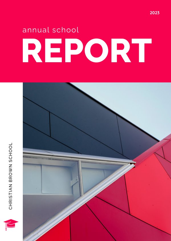 Editable Annual School Report Template by Flipsnack templates - Flipsnack