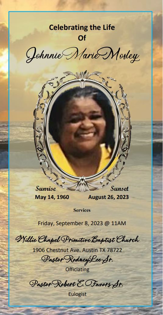 Mosley Johnnie Funeral Program by A Life... - Flipsnack