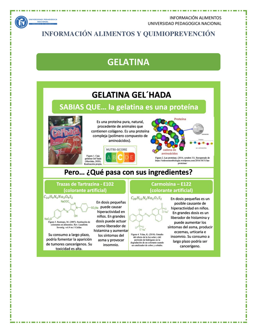 Información de gelatina gle´hada by Leidy Merchán - Flipsnack