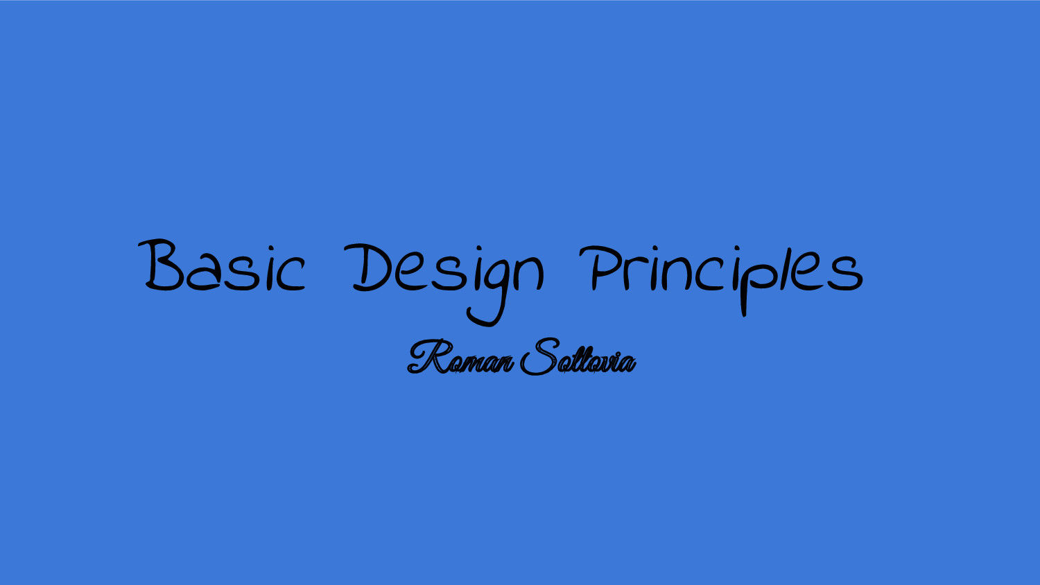 Basic design principles Roman Sottovia by Roman Sottovia - Flipsnack