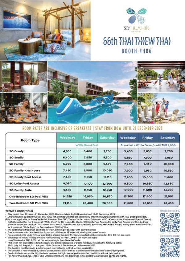 66th Thai Tiew Thai Flyer 2023 (EN) by SO Sofitel Hua Hin - Flipsnack