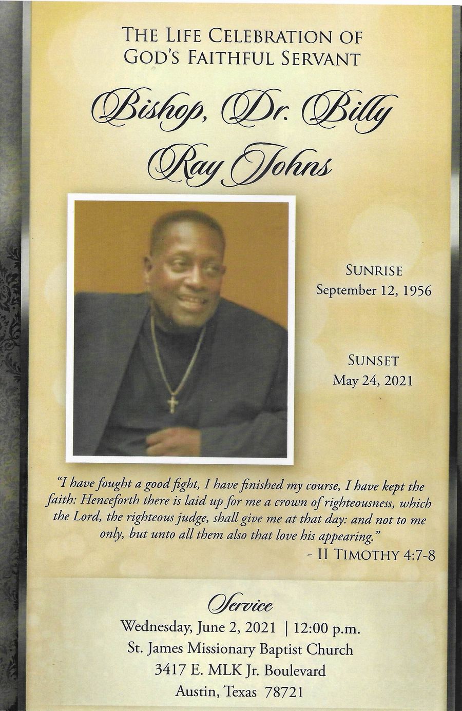 Bishop Billy Ray Johns by A Life... - Flipsnack