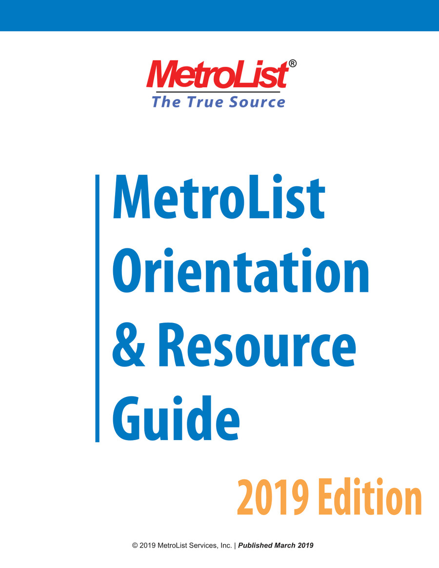 MetroList Orientation & Resource Guide 2019 Edition by Michael Alcalay ...