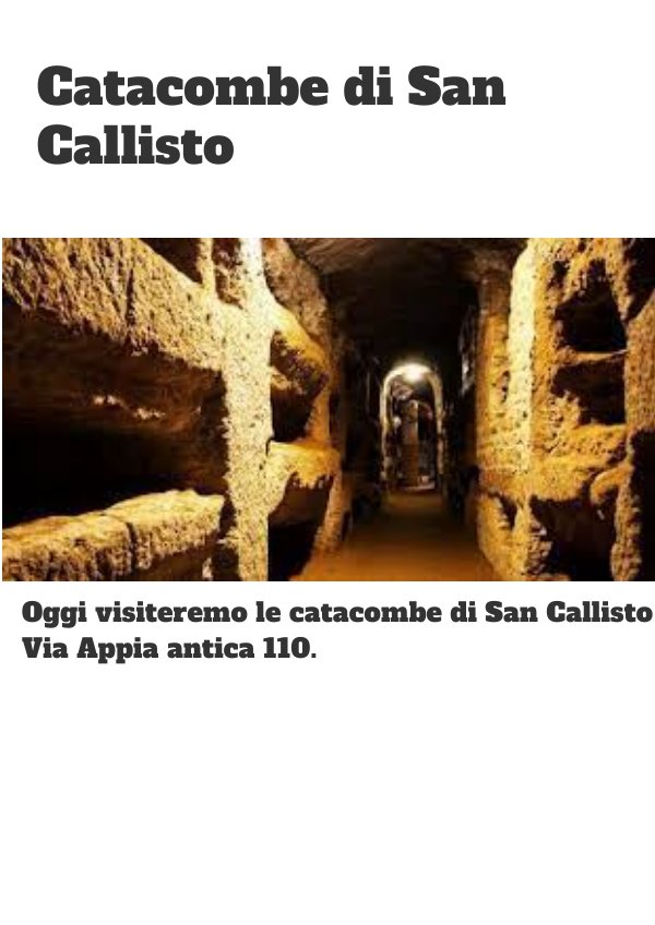 Stilvolle Catacombe Di San Callisto Fotos