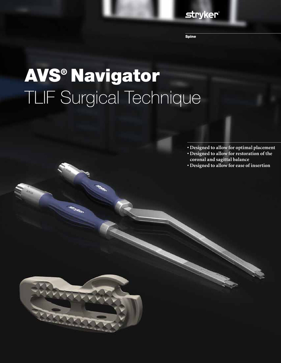 TC AVS Navigator - Cage Lombar Navegado Stryker by WDCOM - Flipsnack