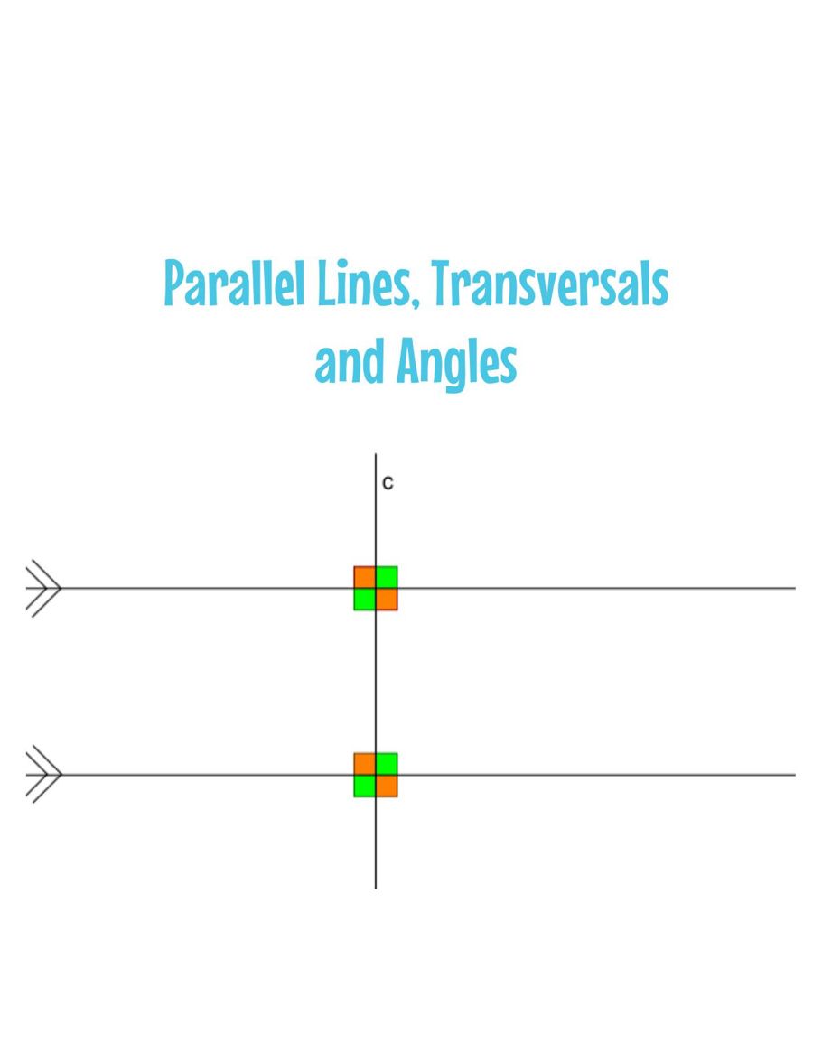 Parallel Lines, Transversals, and Angles by Robert Kos - Flipsnack