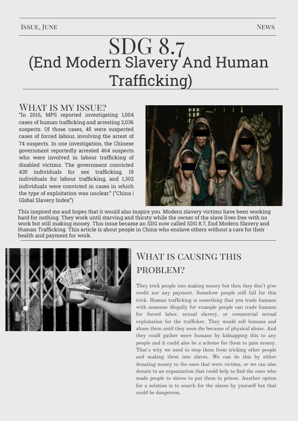 Social Studies SDG Newspaper article by Mylove Haryono - Flipsnack