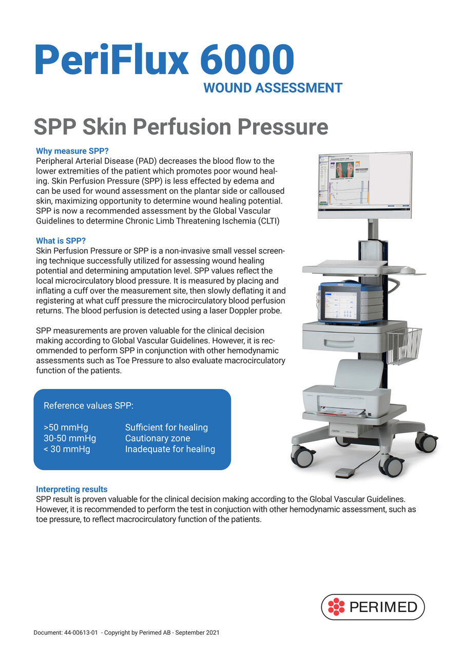 44-00613-01 Wound assessment SPP Skin Perfusion Pressure by Perimed ...