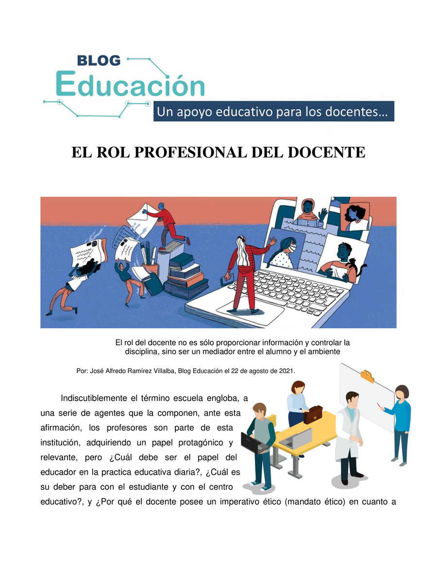 EL ROL PROFESIONAL DEL DOCENTE by - Flipsnack