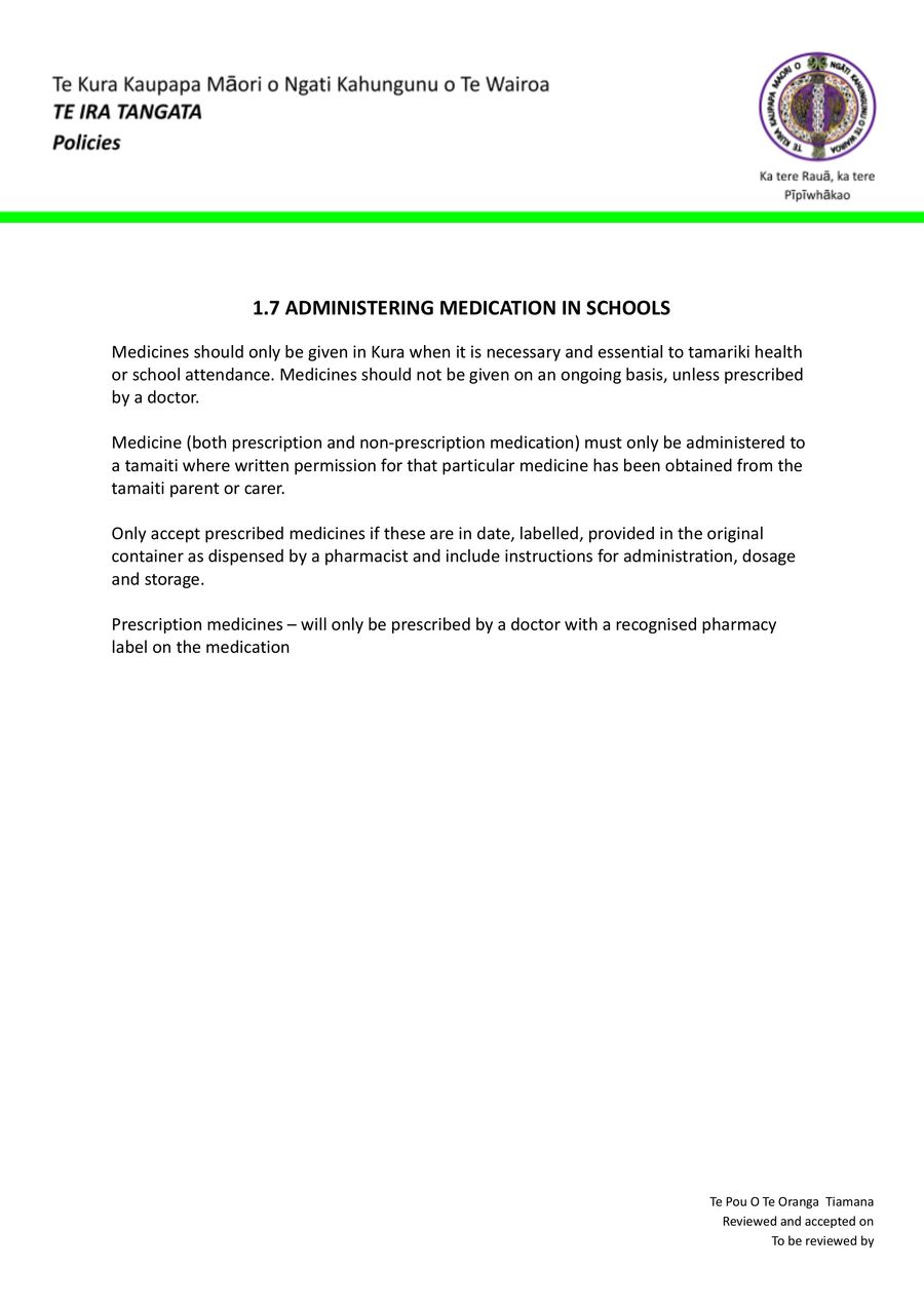 1.7 ADMINISTERING MEDICATION IN SCHOOLS.docx by Maria Cairns - Flipsnack